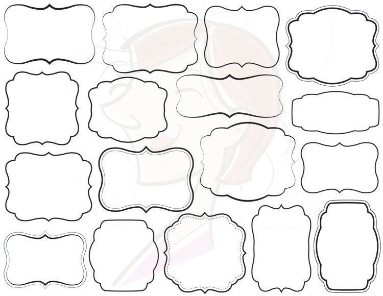 Digital Frames and Borders Clip Art Teacher by MayPLDigitalArt