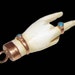 Victorian Ivory Hand Charm w 18CT Rose Gold Settings