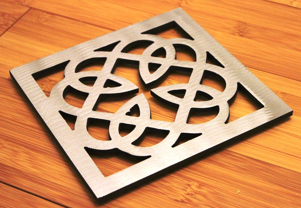 Celtic Knot Trivet Stainless Steel Irish Gaelic