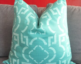 Handmade Pillow, Teal Pillow, 16x16 Inches Pillow Cover, Decorative ...