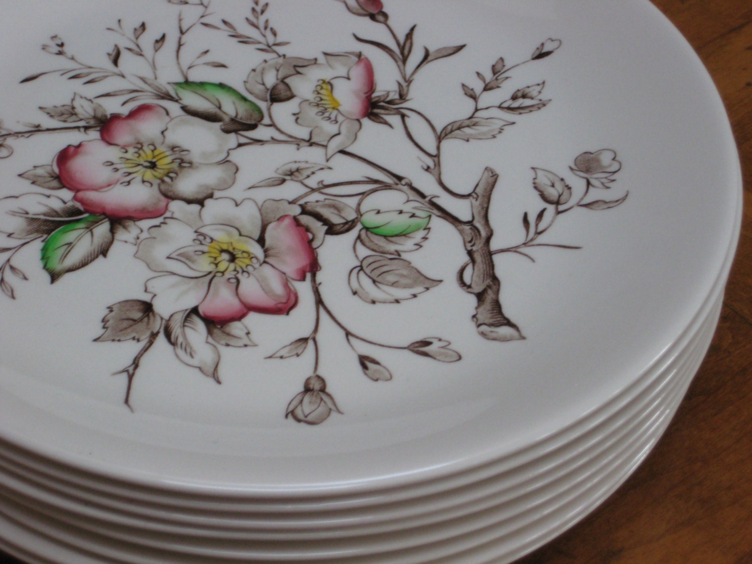 Alfred Meakin “Wild Rose” Set of Four Dinner Plates – Haute Juice
