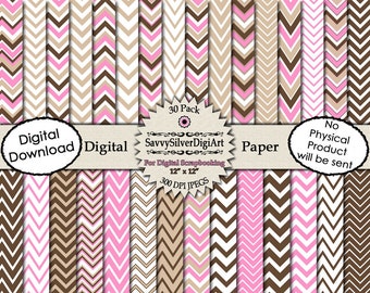 Popular items for brown chevron paper on Etsy