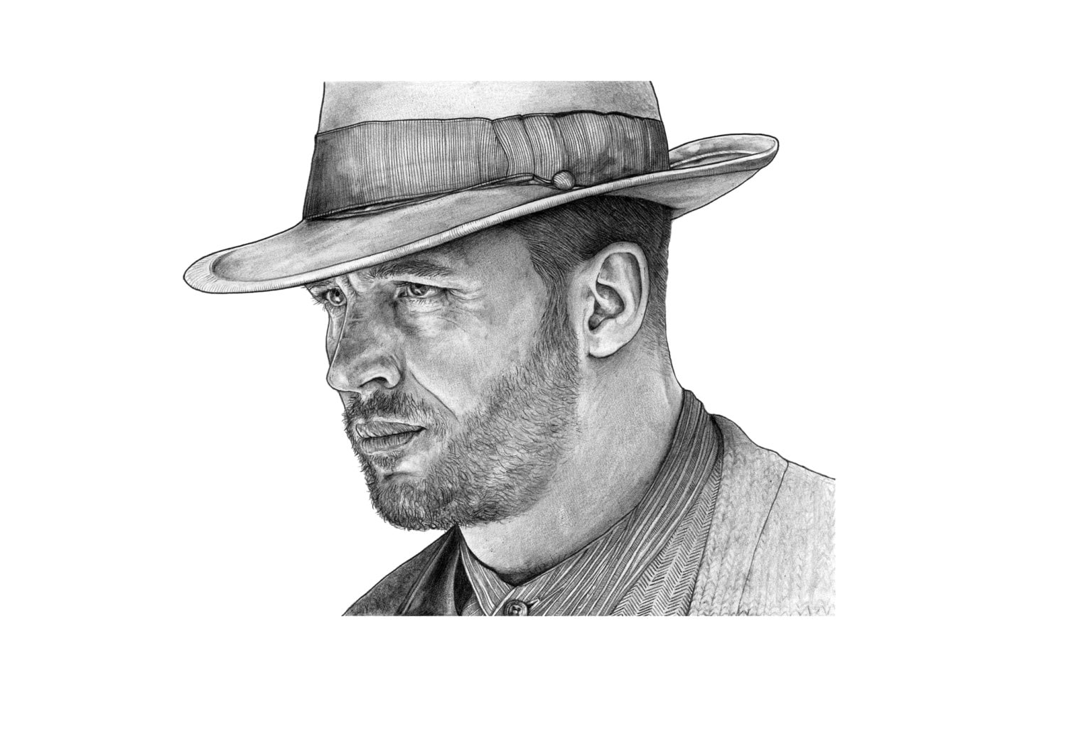 Tom Hardy as Forrest Bondurant 'Lawless' by AaronKingIllustrator