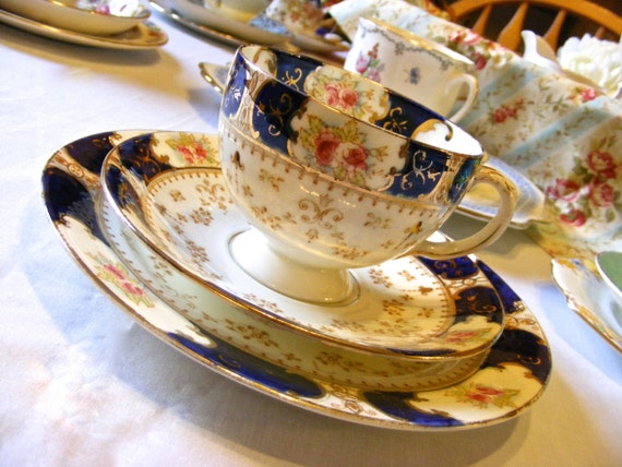 Diamond China Ltd. Trio Set of Vintage English China