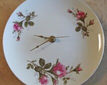 Unique china plate clock related items | Etsy