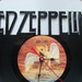 Re-purposed recycled Vinyl Record Led Zeppelin vinyl clock