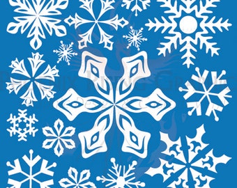 Snowflake decal | Etsy