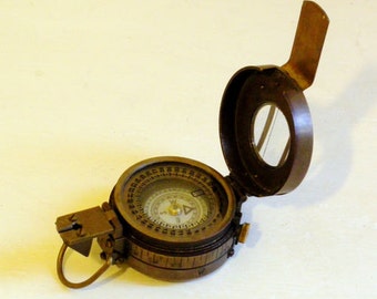 WW2 Bronze Military / Ships Nautical Brass Pocket Compass - Working ...