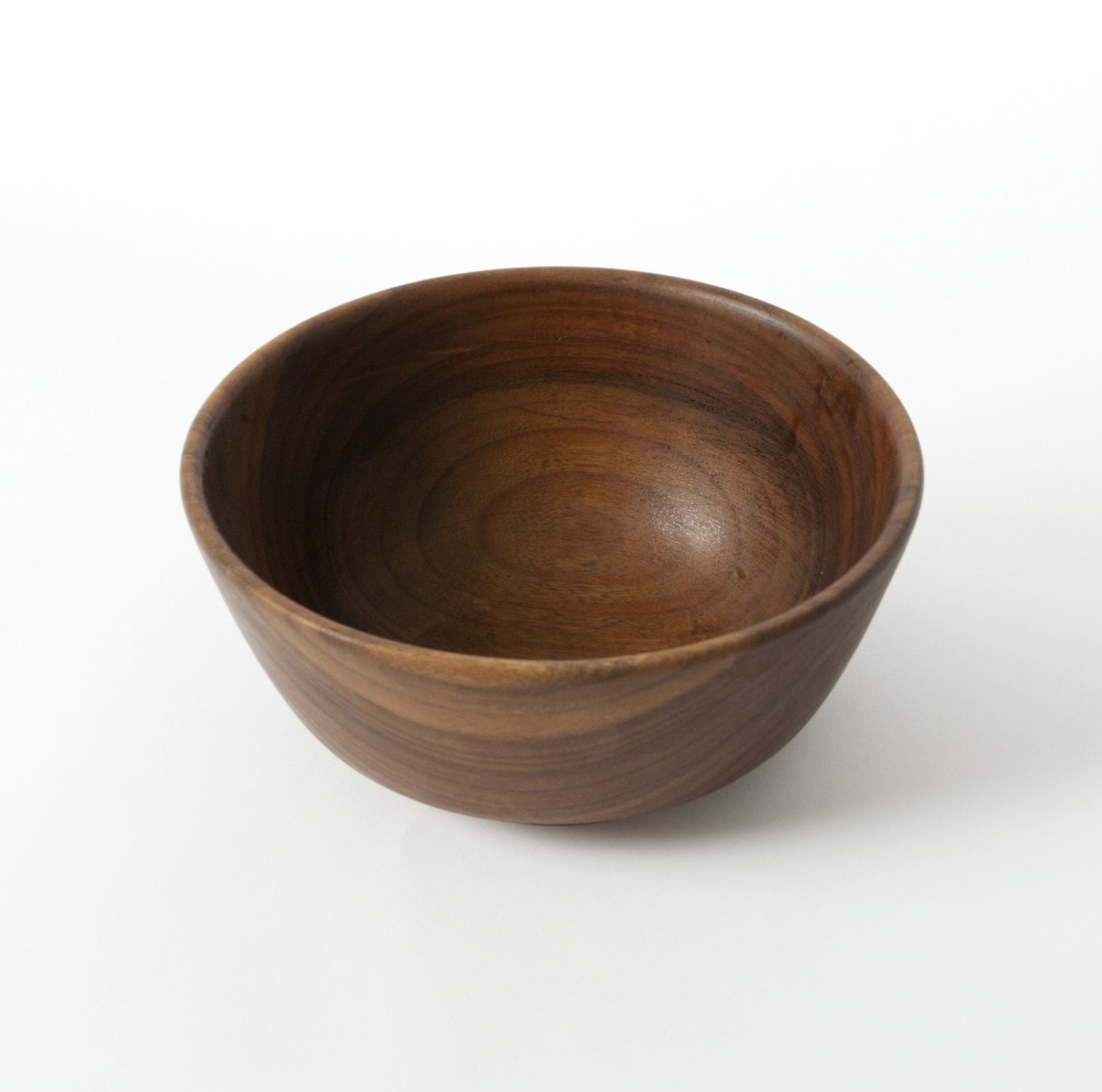 vintage teak tree bowl retro decorative 1970s danish scandinavian home ...