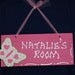 BUTTERFLY Room Sign White. Glittered by CutiePieKidsNames on Etsy