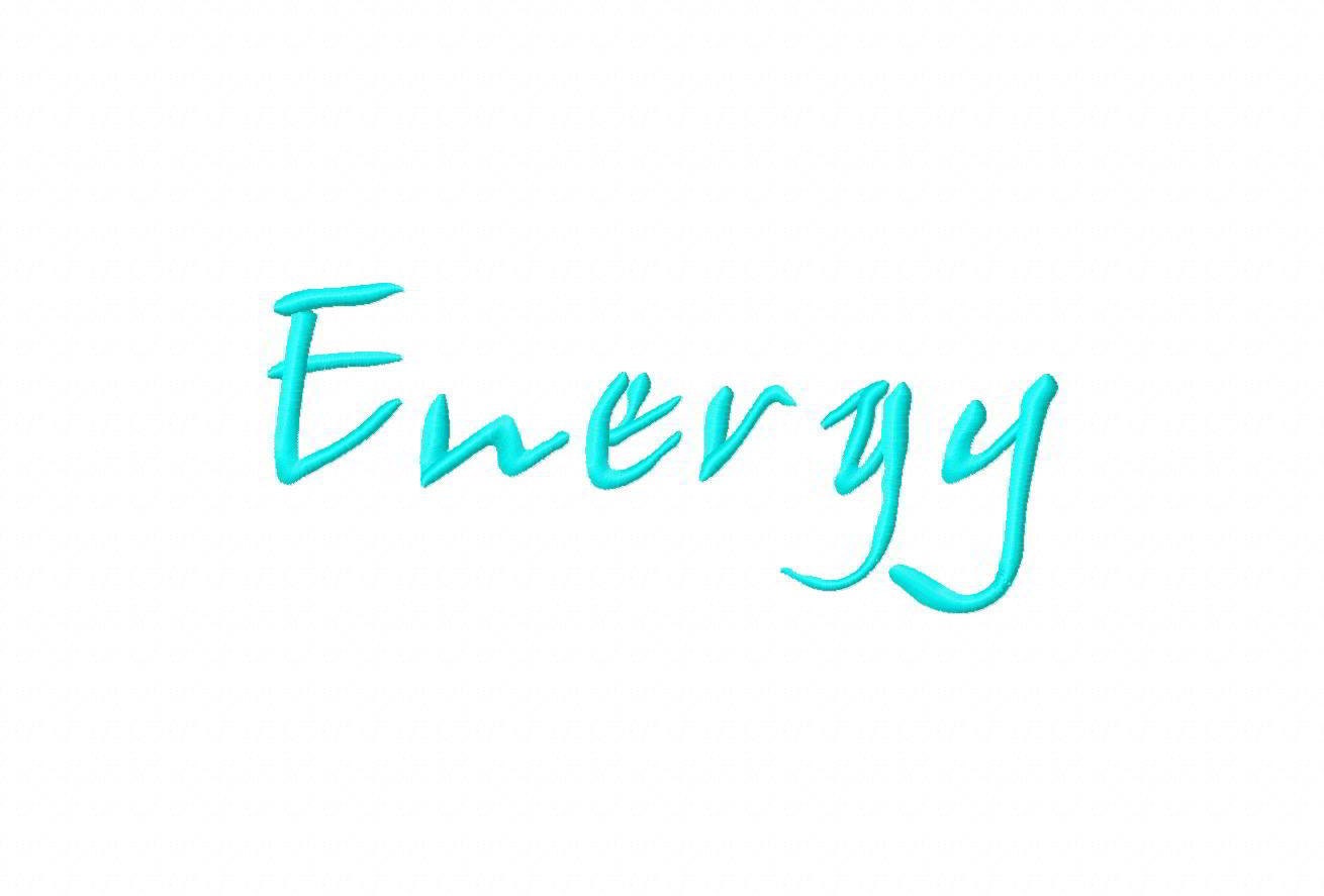 Energy Machine Embroidery Fonts 1317