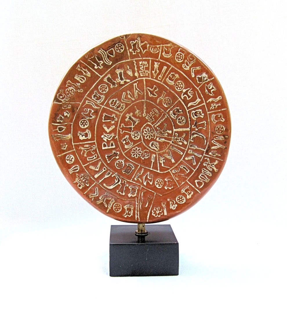 Ancient Greek Museum Reproduction Phaistos Disc