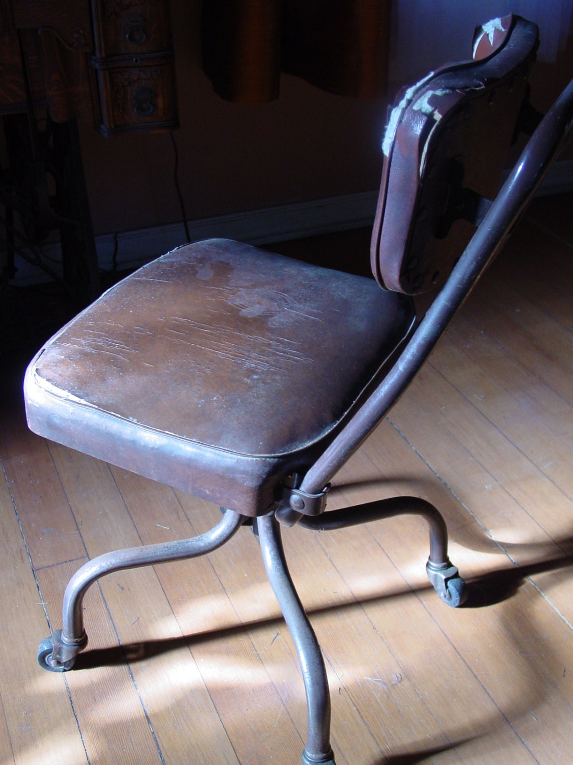 Vintage Fritz Cross Posture Drafting Chair, Industrial Decor, 1940-50s ...