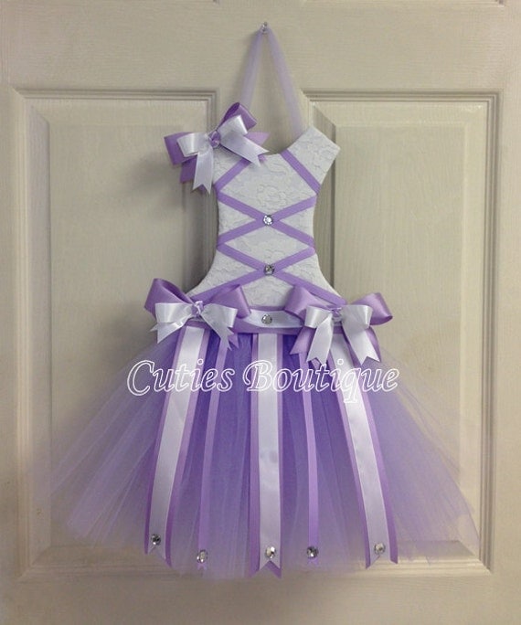 Tutu Dress Hair Bow Holder Lavender Perfect T For Christmas