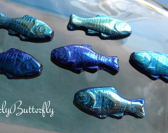 Glass fish beads | Etsy