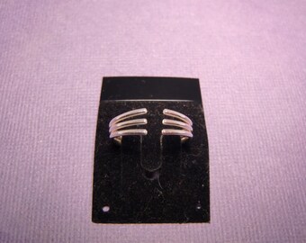 Sterling Silver Hammered Wrap Around Ring Silver Hammered