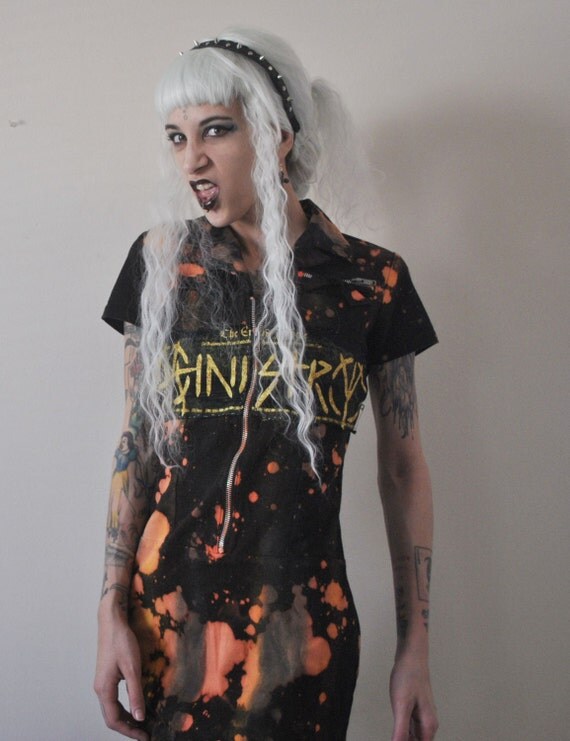 Rivethead 90s Goth Ministry Dress by CRASHXTRASH on Etsy