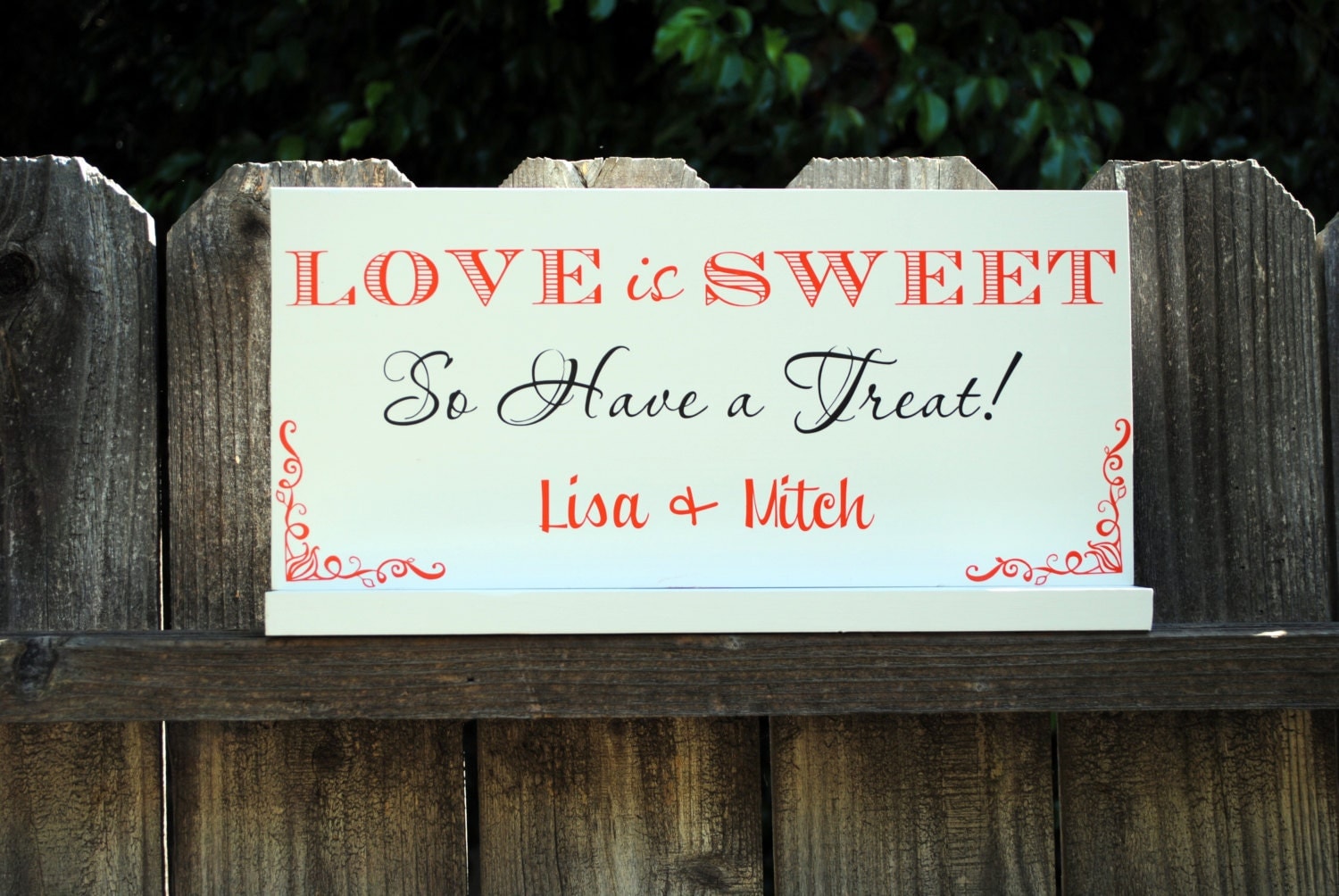 Candy Buffet Sign Candy Bar Love Is Sweet So Have a treat with names ...