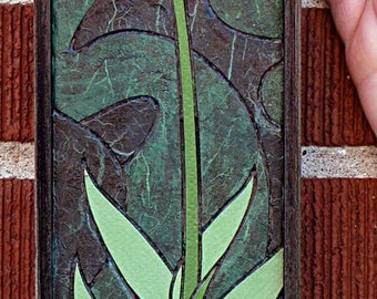 Rose Paper Tile Mosaic Mini Original art Unique by ArtByCholeena