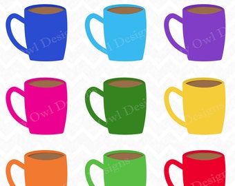 Popular items for colorful coffee mug on Etsy