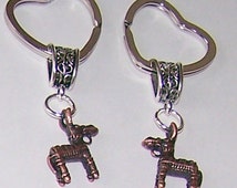 Unique donkey keychain related items | Etsy