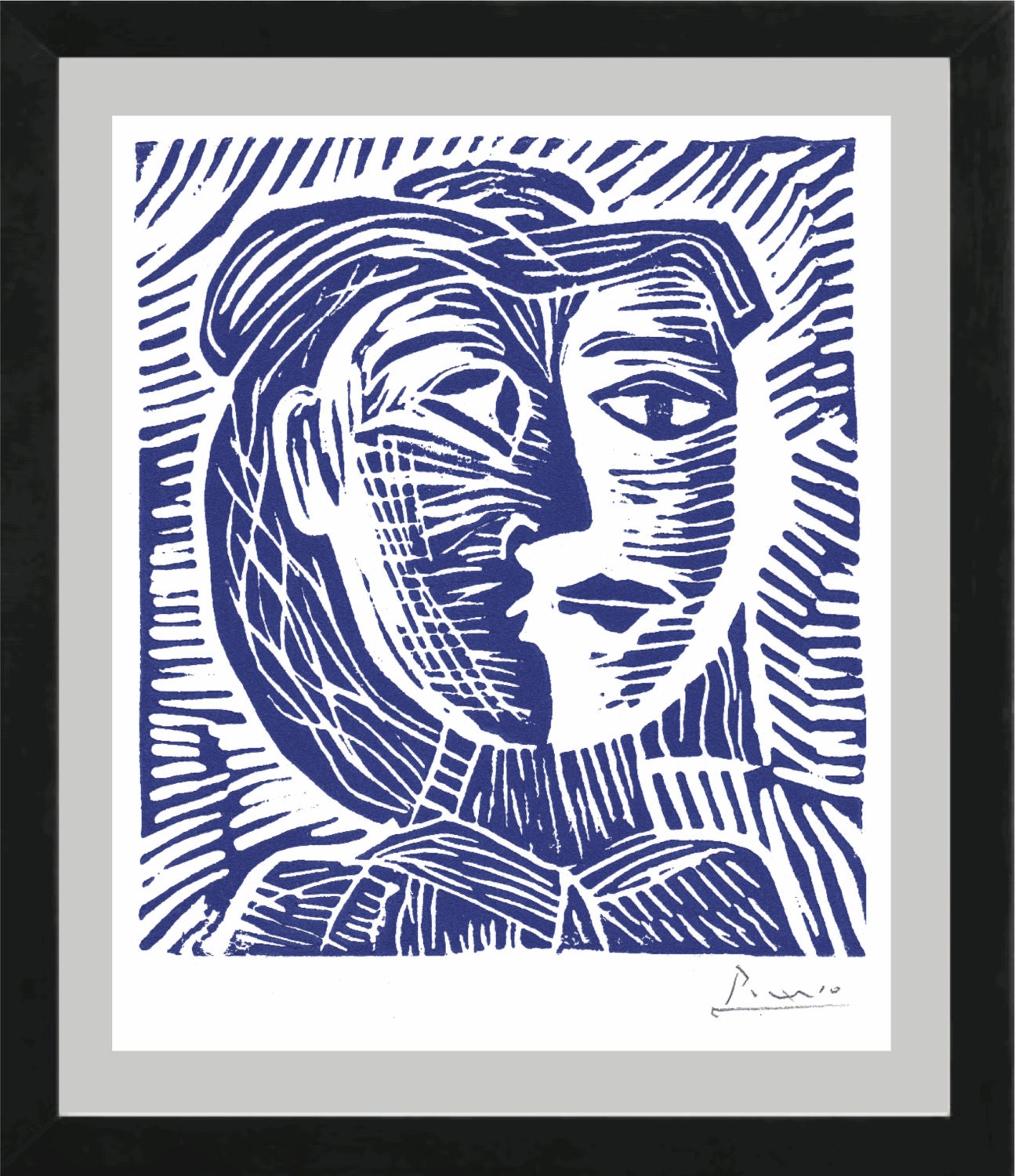 Pablo Picasso Original Hand-Signed Limited Edition Linocut