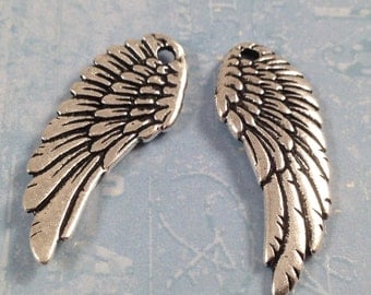 Made In the USA, Angel Wing Pendant, Gold or Silver Wing Pendant ...