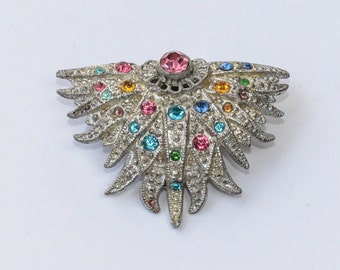 Marcasite dress clip | Etsy