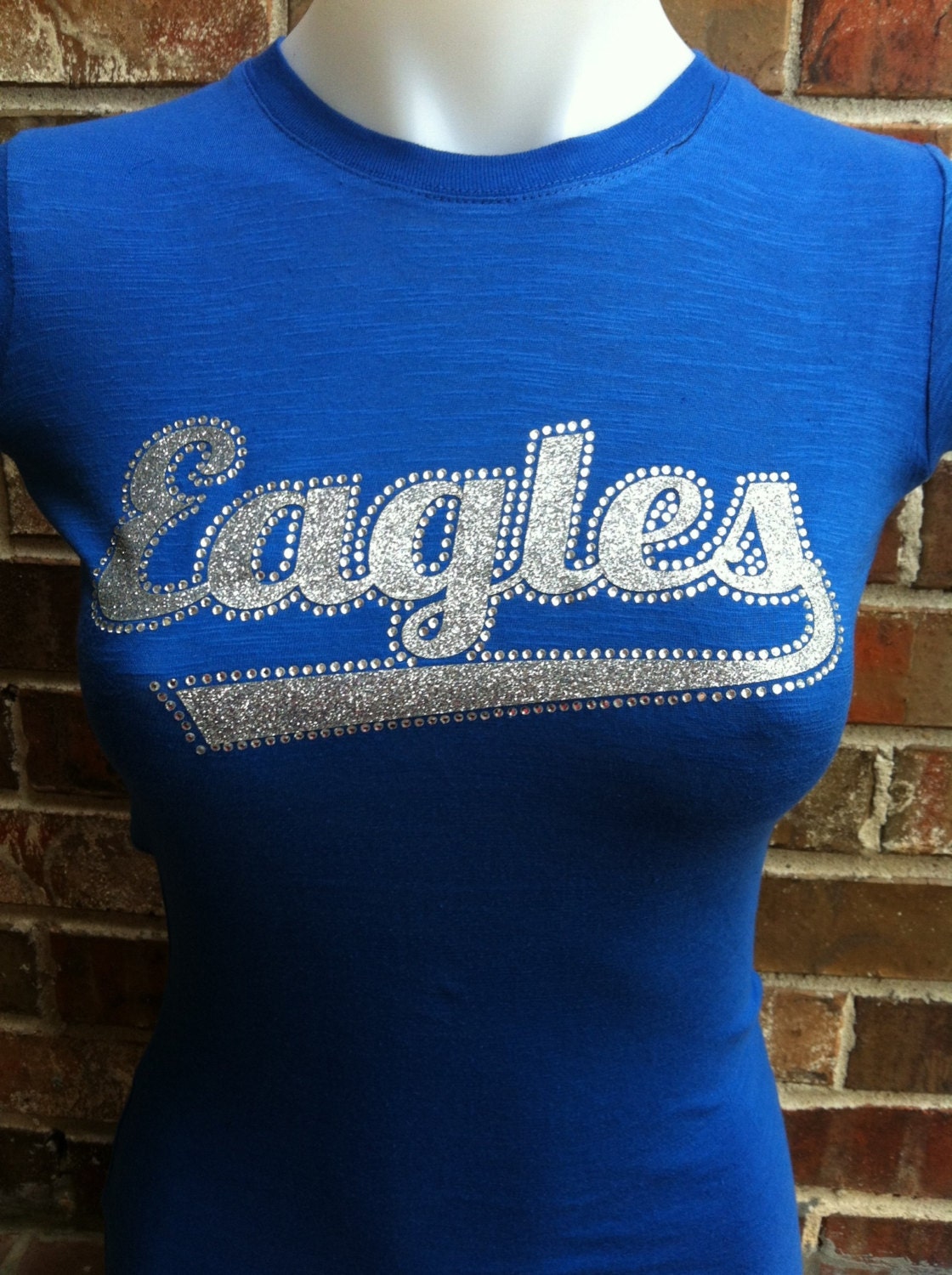 Eagles glitter and Rhinestone Heat Transfer-DIY