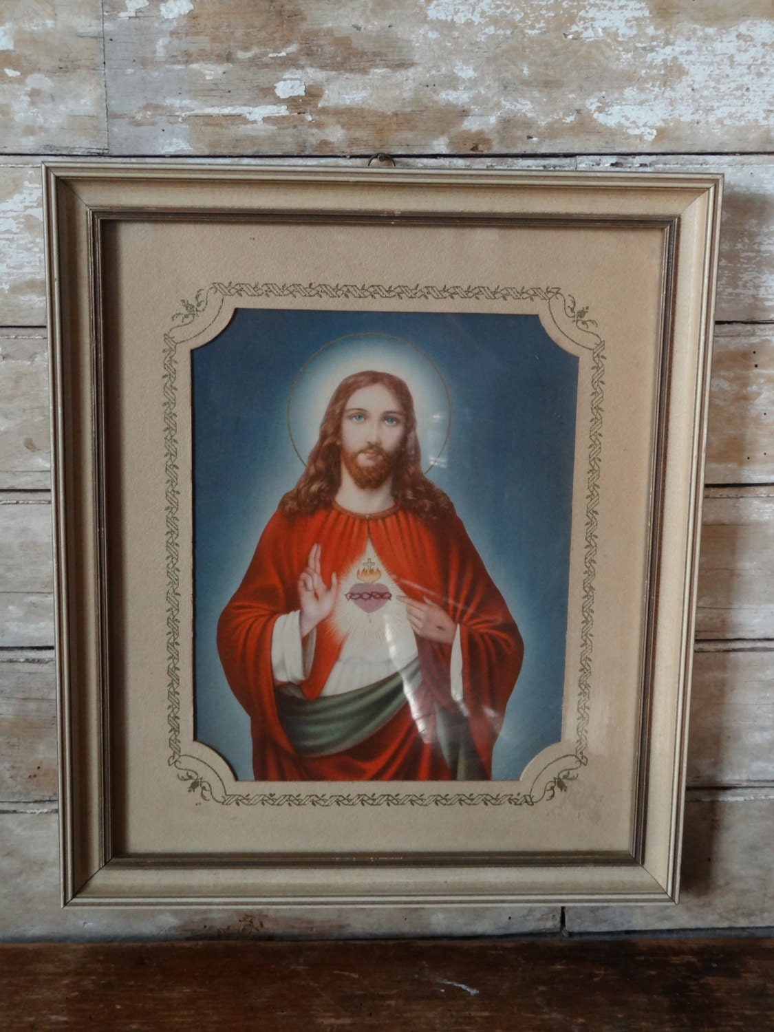 Vintage Religious Jesus Picture by HighPointFarm2010 on Etsy