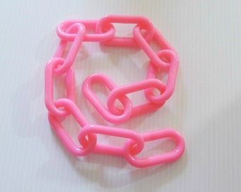 Pink plastic chain | Etsy