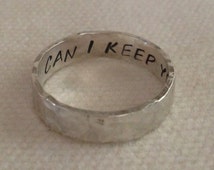 Unique inside engraved ring related items | Etsy