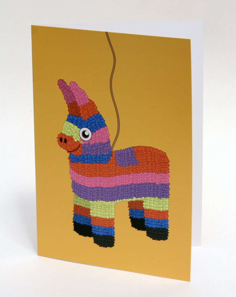 Piñata Birthday Card Birthday Pun Funny Birthday Card