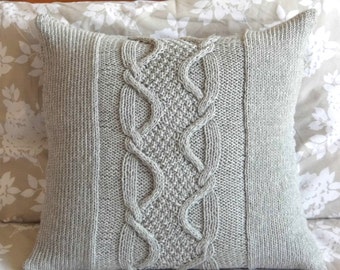 Unique cable knit pillow cover related items | Etsy