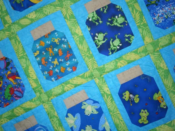 Cute Bug Jar Quilt Block PDF Pattern Children by SnowflakeDesignz