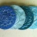 handmade ceramic coaster set by artcrafthome on Etsy