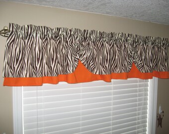 Zebra valance | Etsy
