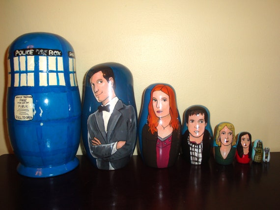 Set of Eight Doctor Who Nesting Dolls