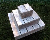 Items similar to Rustic Cupcake/Cake Stand-Recycled Barn Wood-Country ...