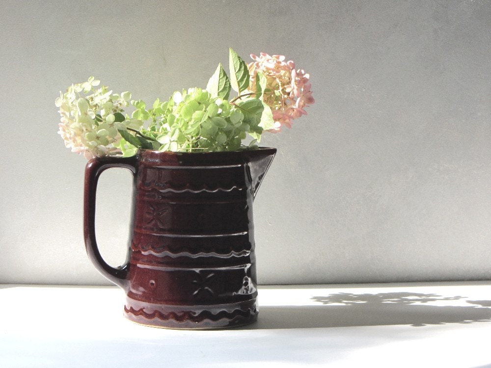 Marcrest Daisy Dot Pitcher Colorado Brown Vintage Serving Ware ...