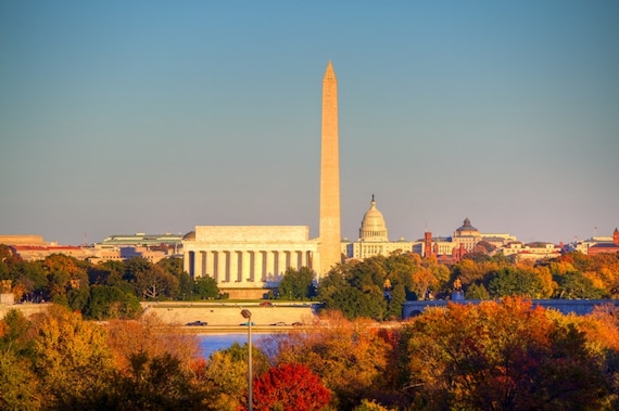 Monumental Autumn Washington DC Photography Fall Foliage