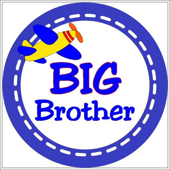 Big Brother Airplane Sticker
