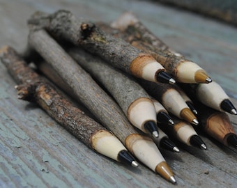 Popular items for rustic wood pen on Etsy
