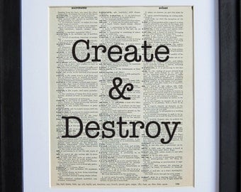 Create or destroy | Etsy