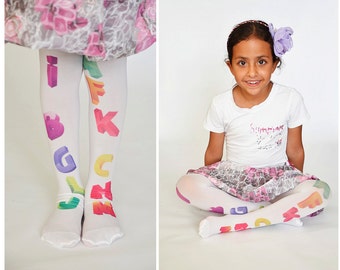 Christmas Snowflake Tights Frozen Elsa Tights by colinedesign