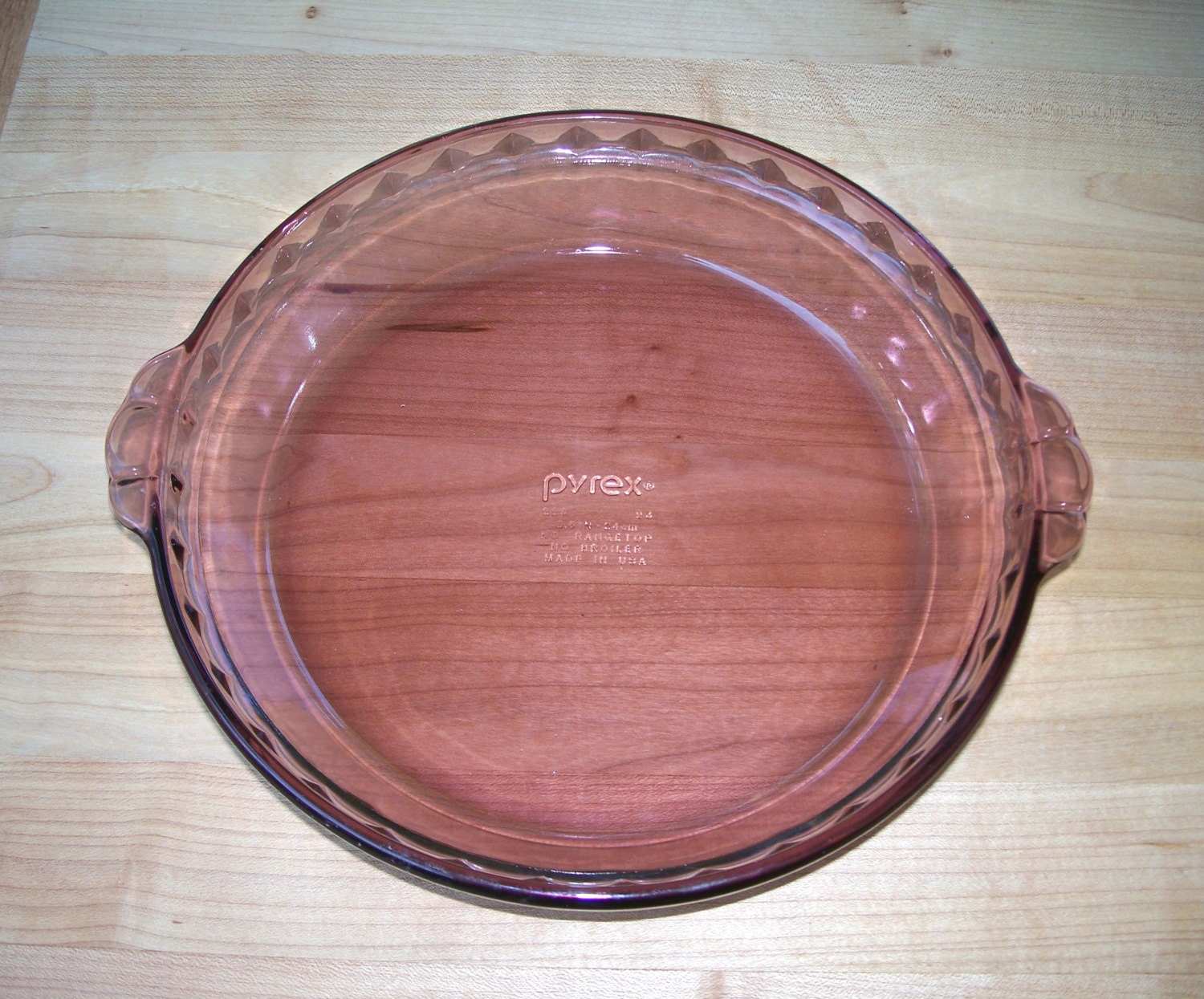 Vintage Pyrex Cranberry Pie Plate