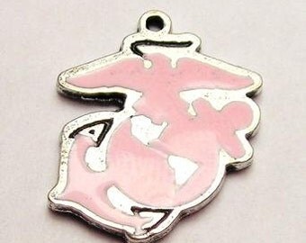 Marine Symbol Eagle, Globe and Anchor EGA Pink Charm- USMC/Marines ...