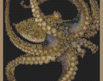 The Flowing Octopus - Peyote Chart Pattern