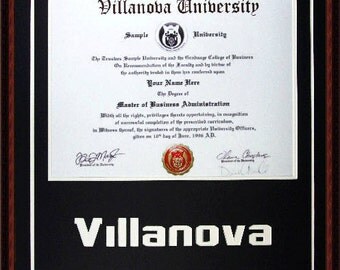 Diploma De La Universidad De Villanova