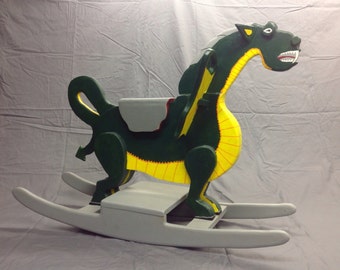 Dragon rocking horse | Etsy